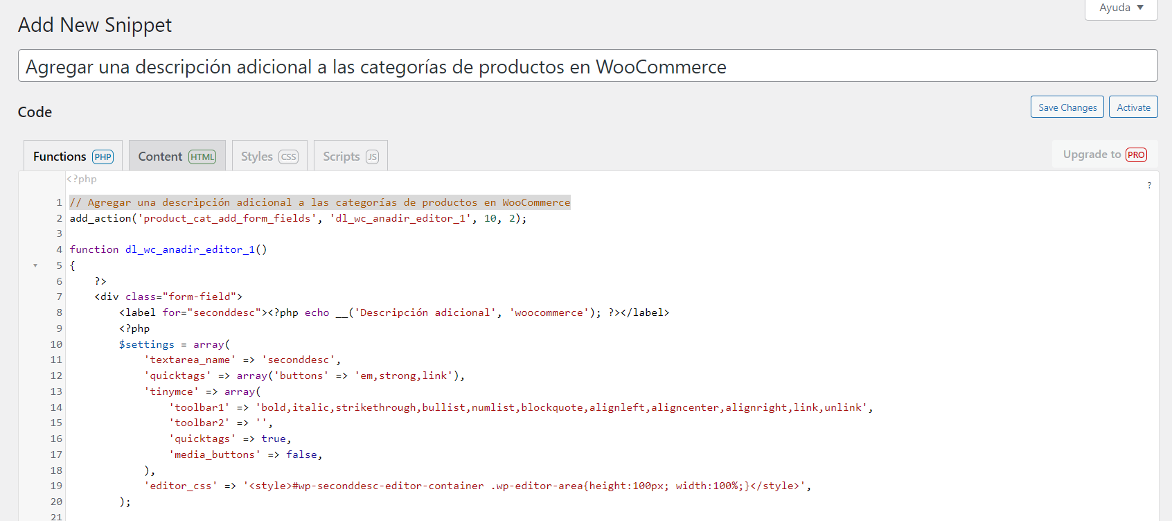 Agregar una descripción adicional a las categorías de productos en WooCommerce | Enrique Zorío
